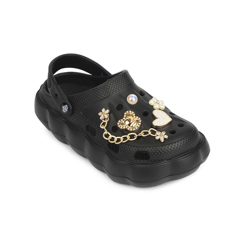 Buy LIBERTY Black Casual Clogs for Women Online