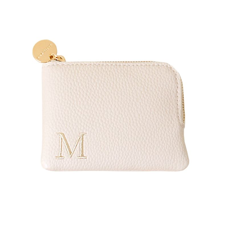 Buy Accessorize London Women's Cream M Initial Coin Pouch (M) Online