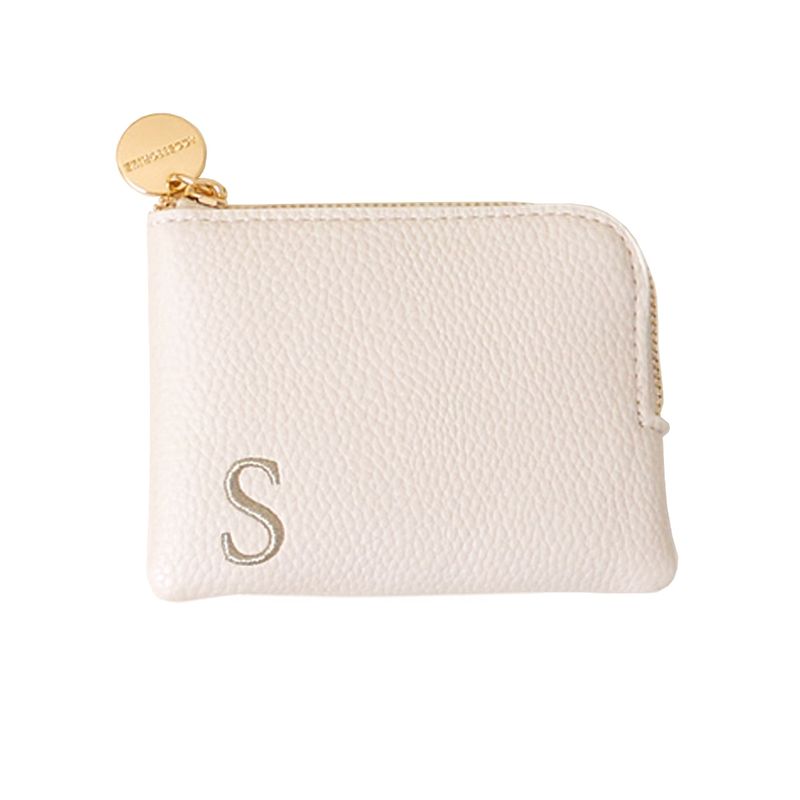 Buy Accessorize London Women's Cream S Initial Coin Pouch (M) Online