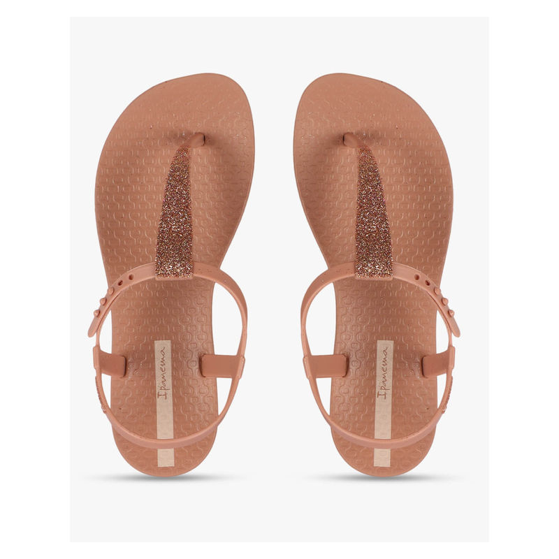 Buy Ipanema Synthetic Embellished Sequined Peach Sandals Online