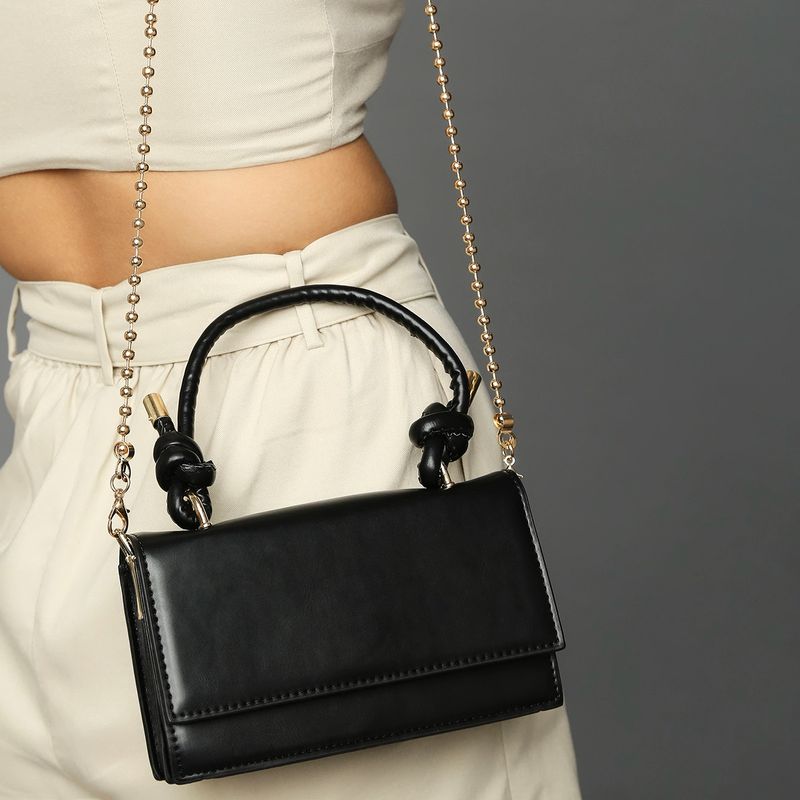 Buy RSVP by Nykaa Fashion Black A Glam Story Crossbody Bag (Free Size ...