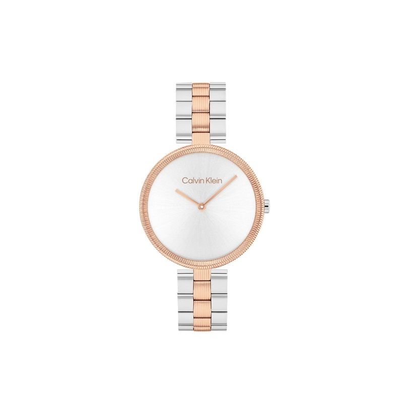 Buy Calvin Klein Women Quartz Silver Round Shape Dial Watch - 25100040 ...