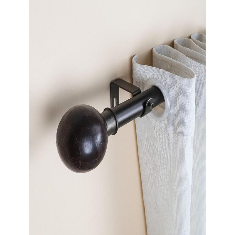 Buy The Decor Mart 48"-88" Coco Shell Finial Extendable Curtain Rod ...