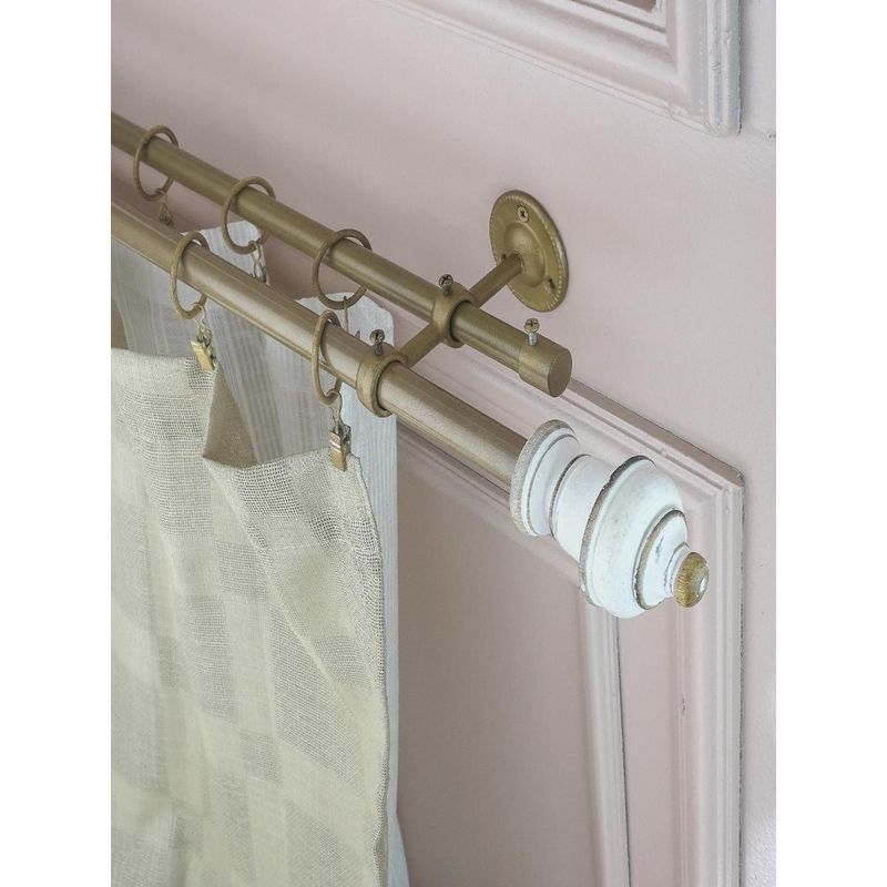 Buy The Decor Mart 48"-88" White Distressed Vintage Wooden Finial ...