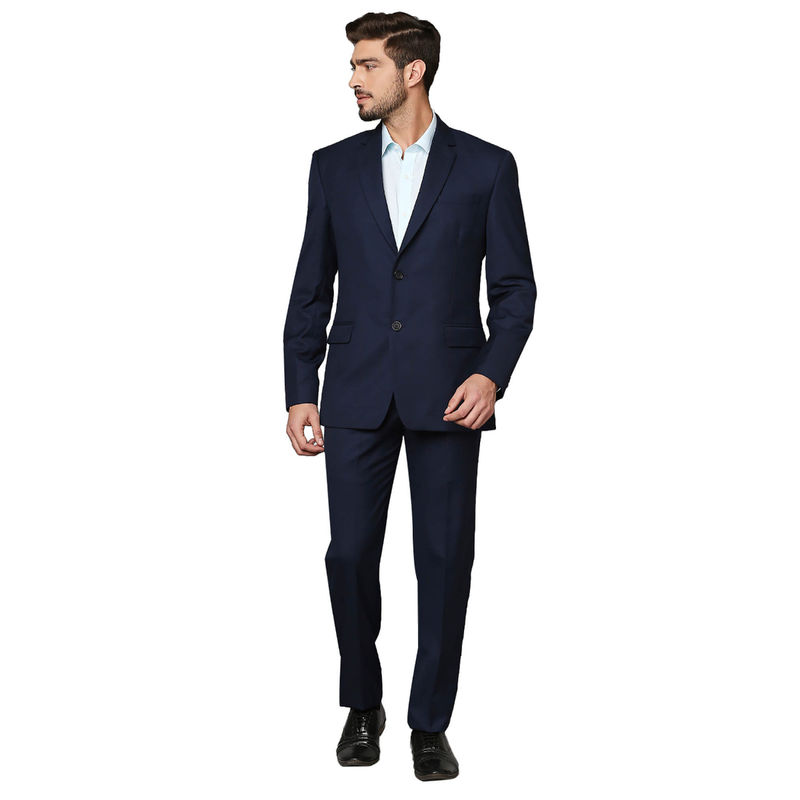 Buy Raymond Navy Blue Suit (set Of 2) Online