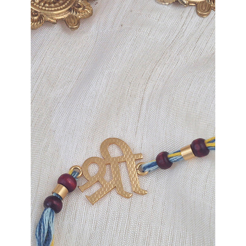 Buy Suhani Pittie Multi-Color Handmade Shri Thread Rakhi Online
