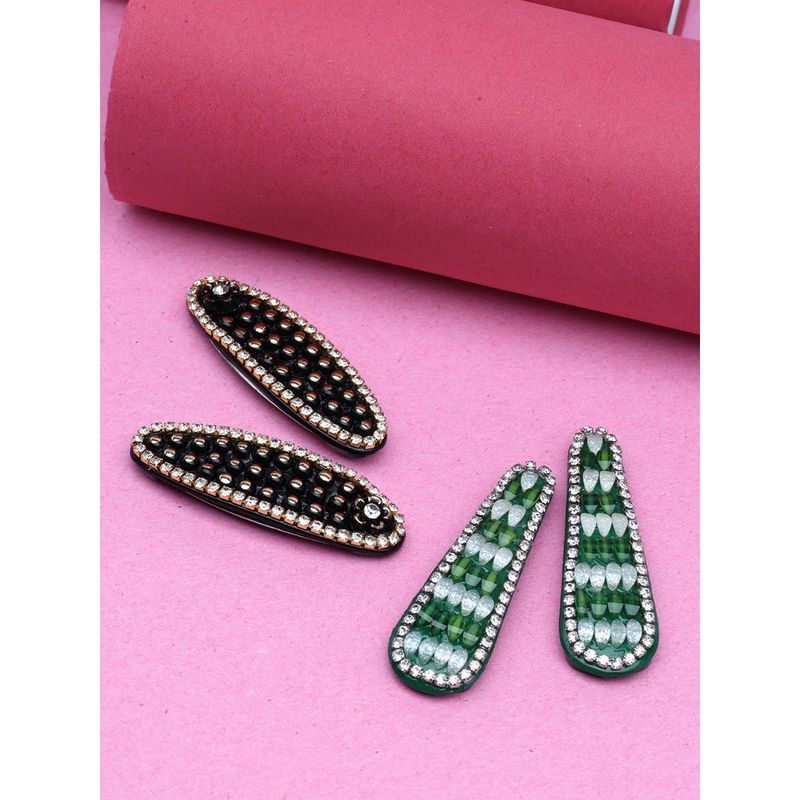 Buy LAIDA 4 - 2 Gold and 2 Green Tic Tac Pins Online
