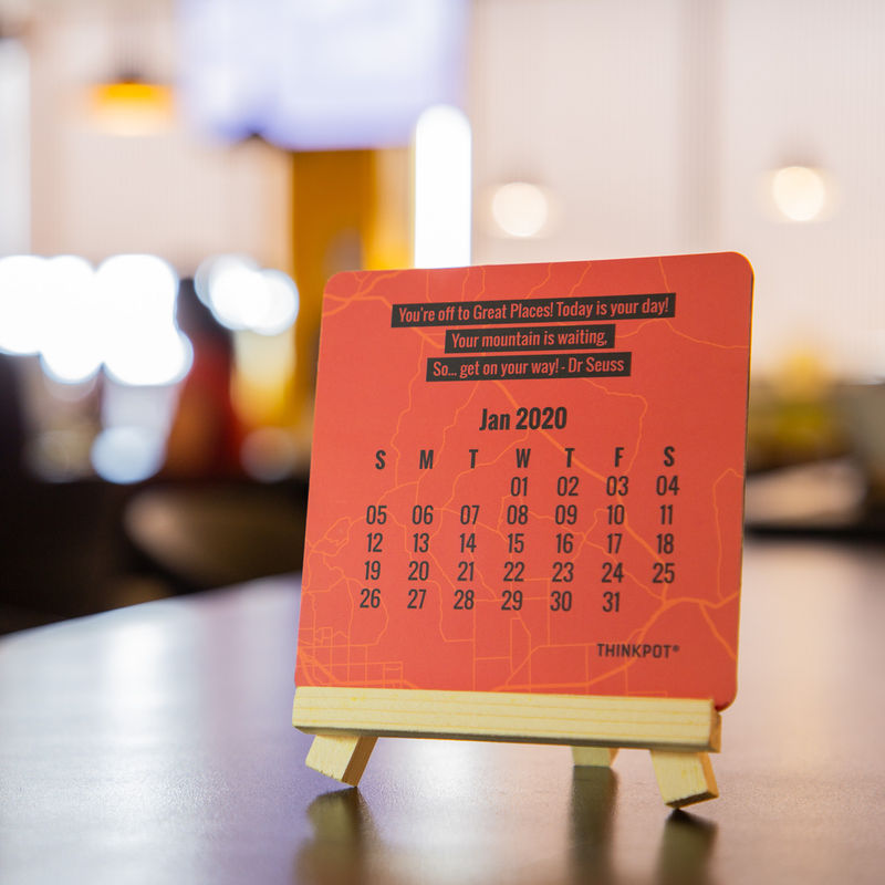 Buy Thinkpot 2020 Travel Easel Calendar Online