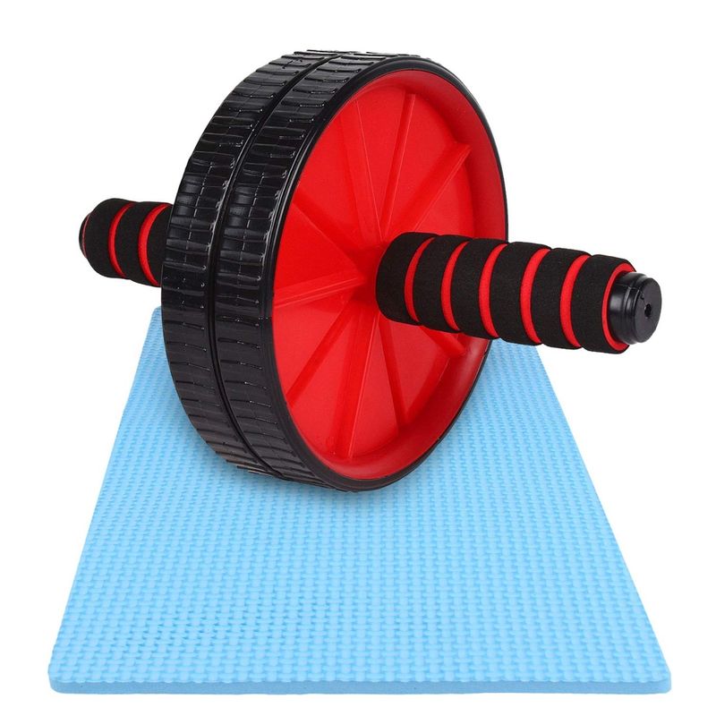Buy Strauss Double Exercise Wheel (Red) Online