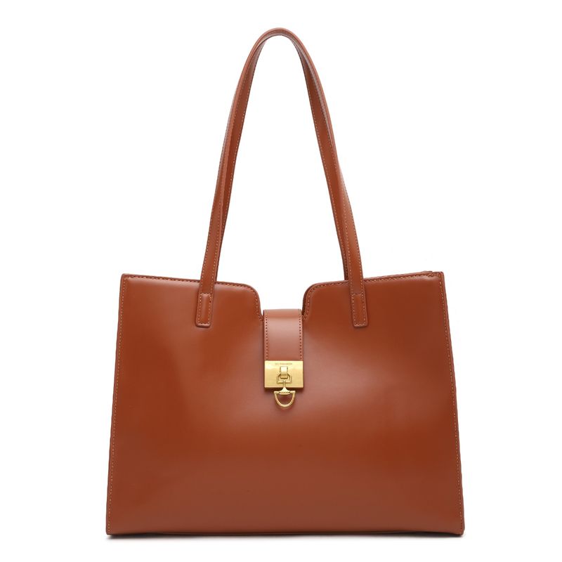 Buy U.S. POLO ASSN. Addison Tan tote Handbag with Spacious Compartments ...