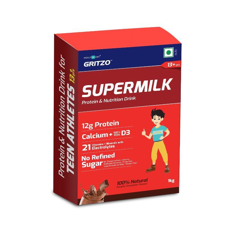 Buy Gritzo Super Milk 13+y: Teen Athletes Nutrition Drink - Natural ...