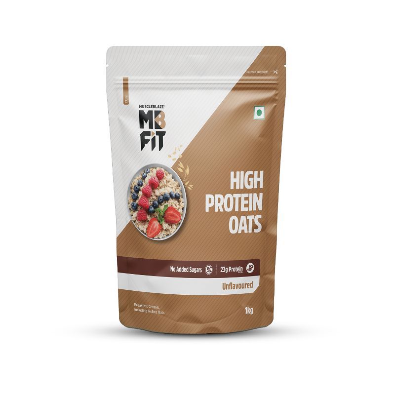 Buy MuscleBlaze Fit High Protein Oats - Unflavoured Online