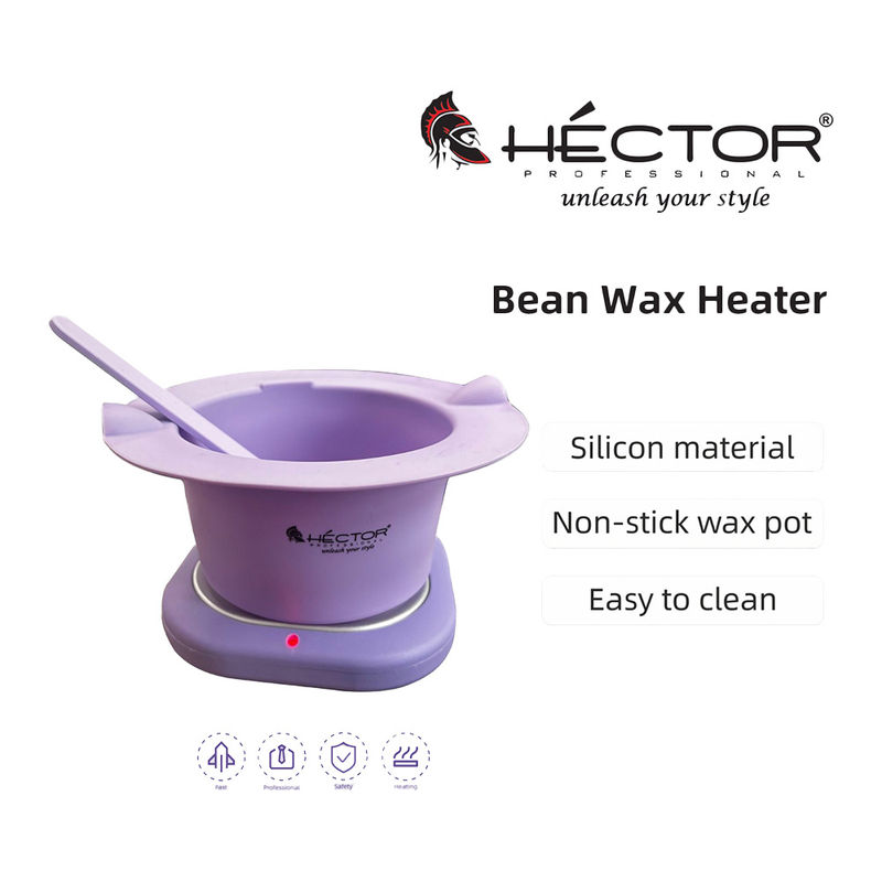 Buy Hector Professional Bean Wax Heater, 5.5-Inch Silicon Non-Stick Pot ...