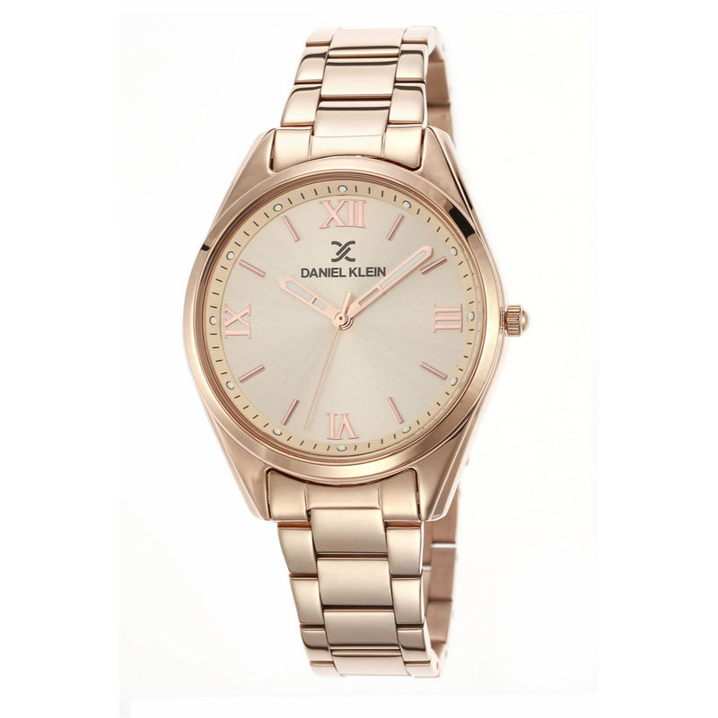Daniel Klein Analog Rose Gold Dial Women's Watch (DK.1.12482-3): Buy ...