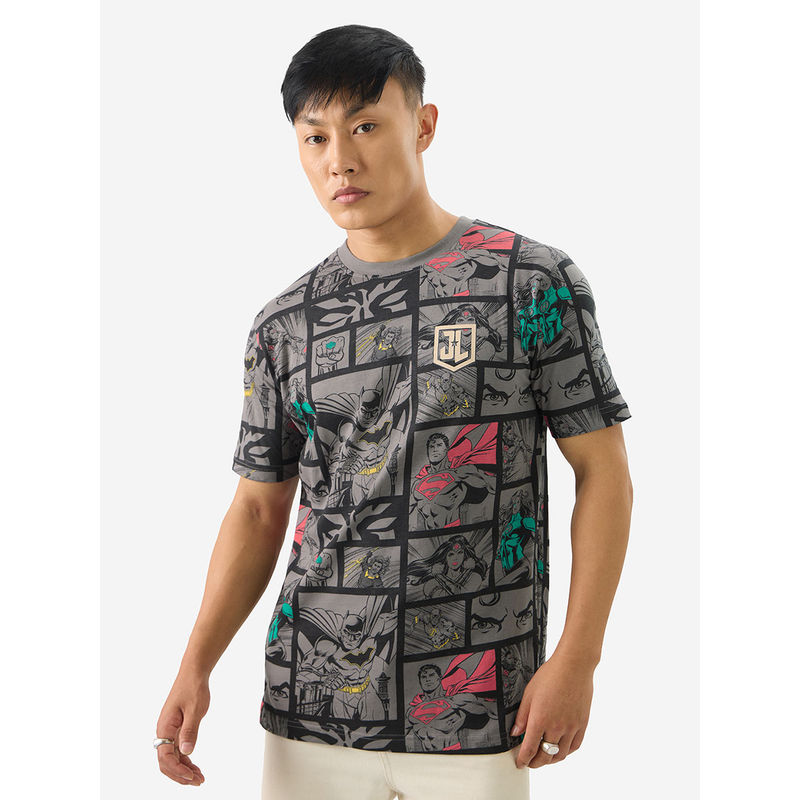 Buy The Souled Store Official Justice League Comic Time T-Shirt Online