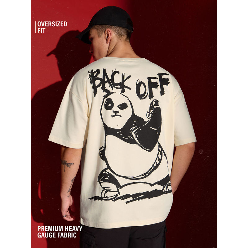 Buy The Souled Store Official Kung Fu Panda Back Off Oversized T-Shirt ...
