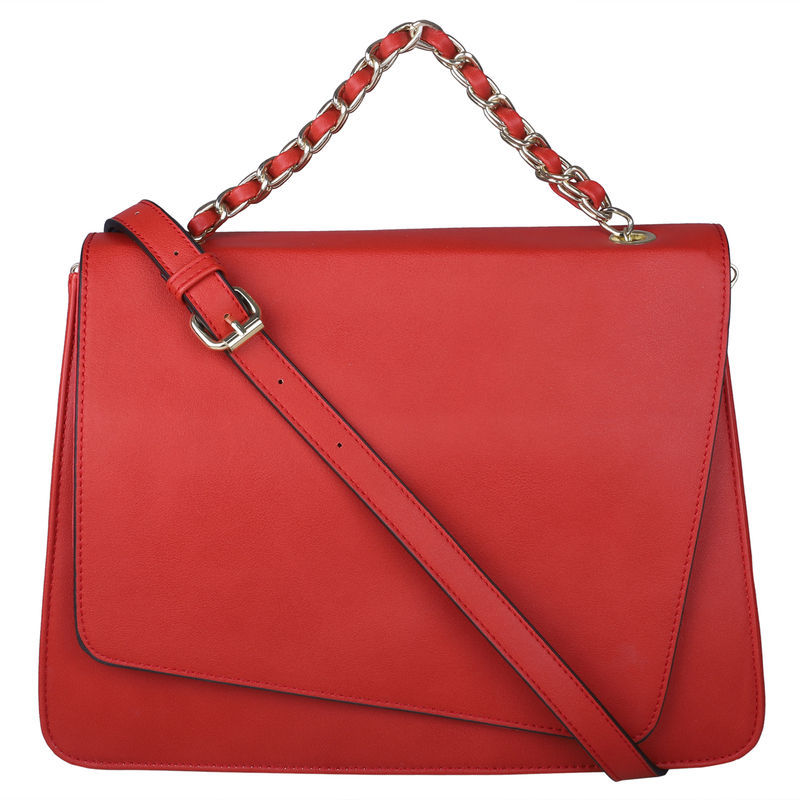 BCBGMAXAZRIA Women's Red Satchel: Buy BCBGMAXAZRIA Women's Red Satchel ...