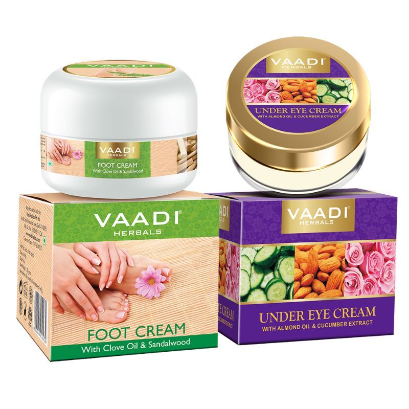 Buy Vaadi Herbals Foot Cream & Under Eye Crème Combo Online