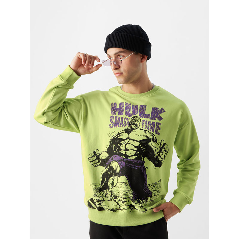Buy The Souled Store Official Hulk : Smash Time Oversized Sweatshirts ...