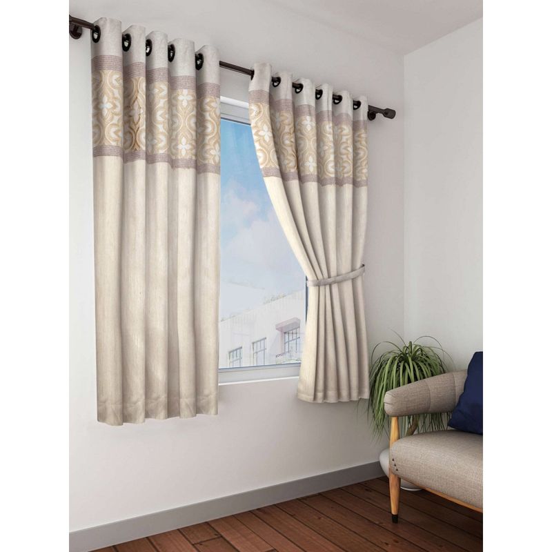 Buy BIANCA Pure 5 Feet Curtain Gold02 Online