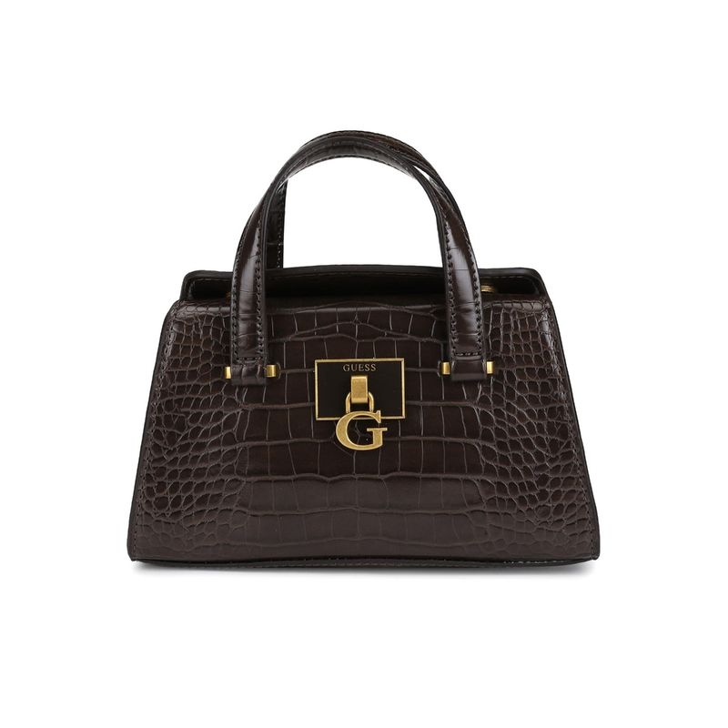 Buy Guess STEPHI MINI SATCHEL Brown Sling and Cross bag Online