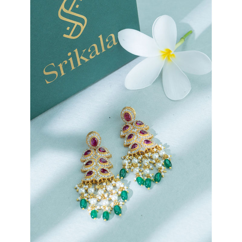 Buy Srikala Traditional Indian Long Earrings Online