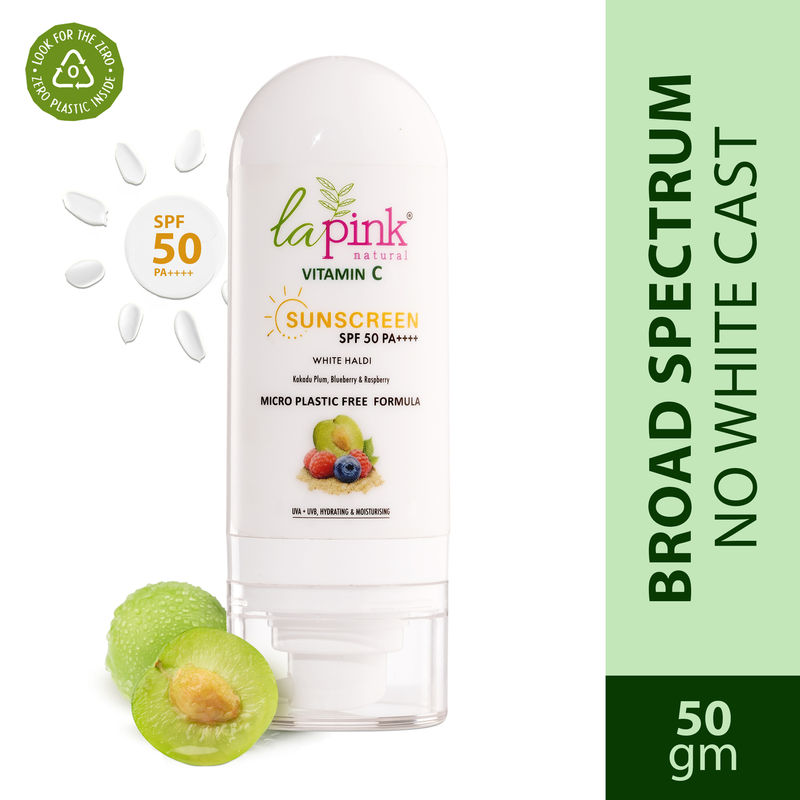 Buy La Pink Vitamin C Sunscreen SPF 50 PA ++++ Hyaluronic Acid ...
