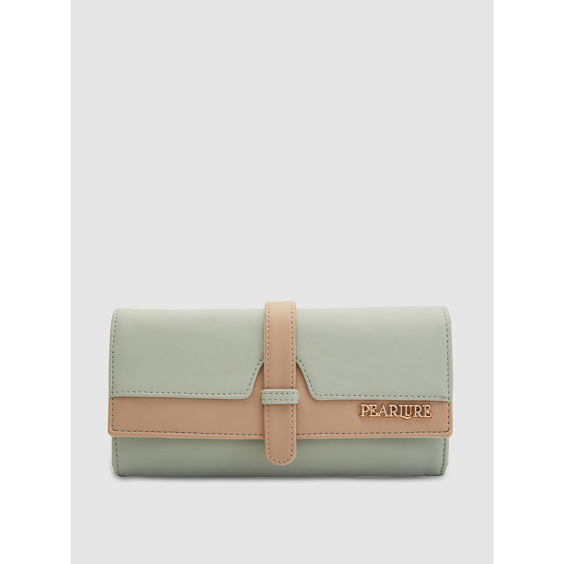 Buy Pearlure Lisa Wallet for Women Italian Vegan Leather - Green Online