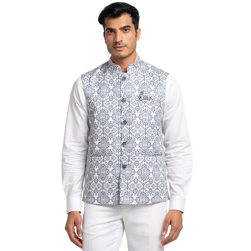 Buy Raymond Medium Blue Waistcoat Online