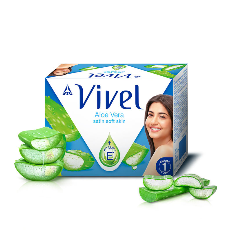 Buy Vivel Aloe Vera Bathing Bar (Pack of 4) Online