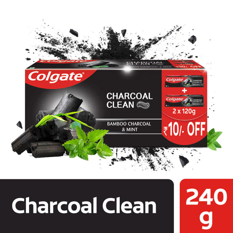 Colgate Charcoal Clean Toothpaste- Black Gel Paste: Buy Colgate ...