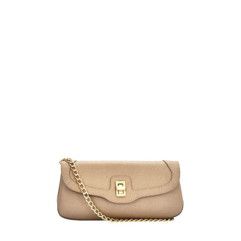 Buy Eske Elsa Clutch Shoulder Bag,Tan Online