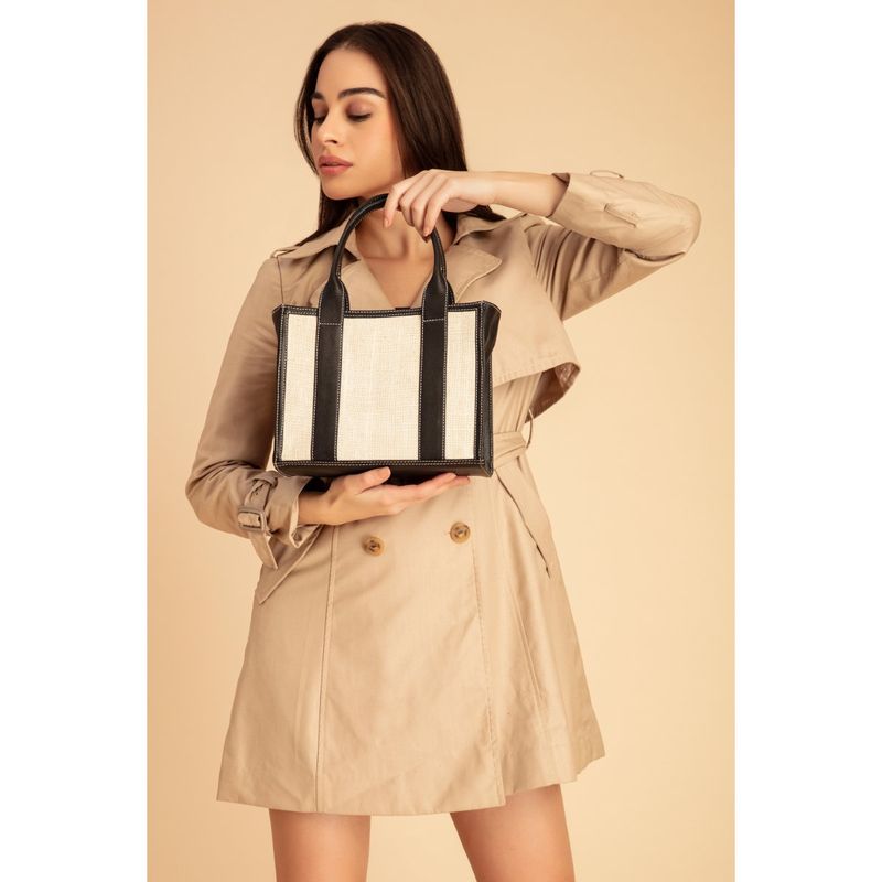 Buy ABELARDO DE MODA Large Rae Ivory Leather Tote Bags Online