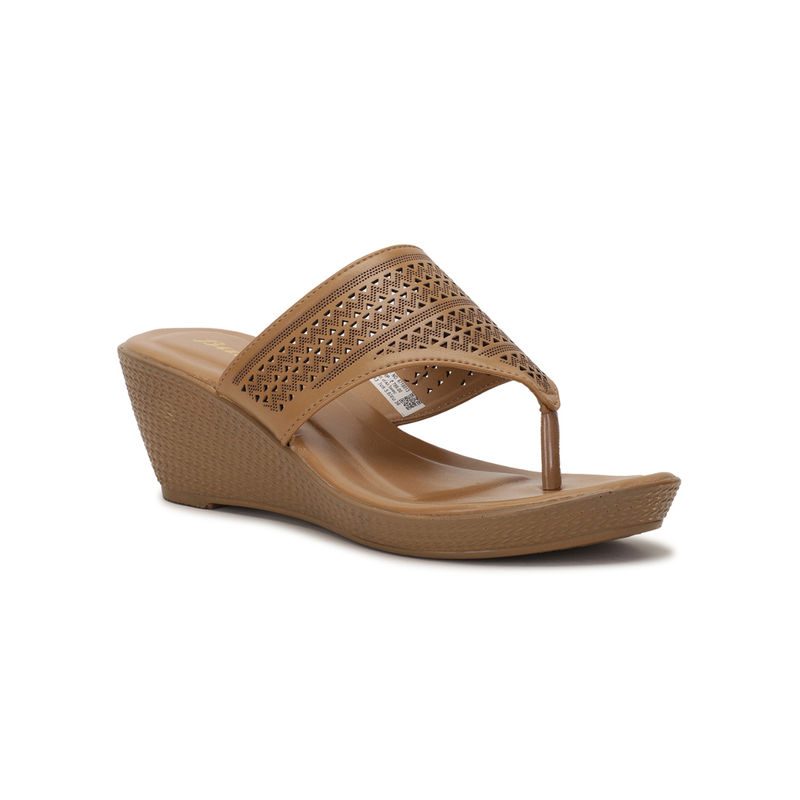 Buy Bata Detail Pattern Gold Heels Online