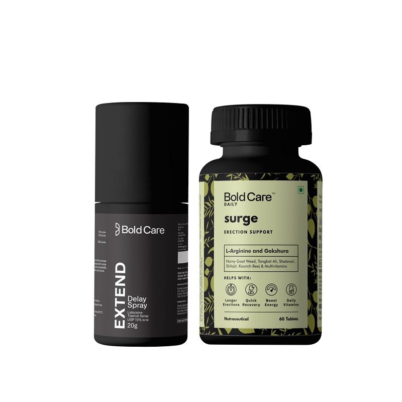 Buy Bold Care Erection Support Kit - Surge Tablets + Extend Delay Spray ...