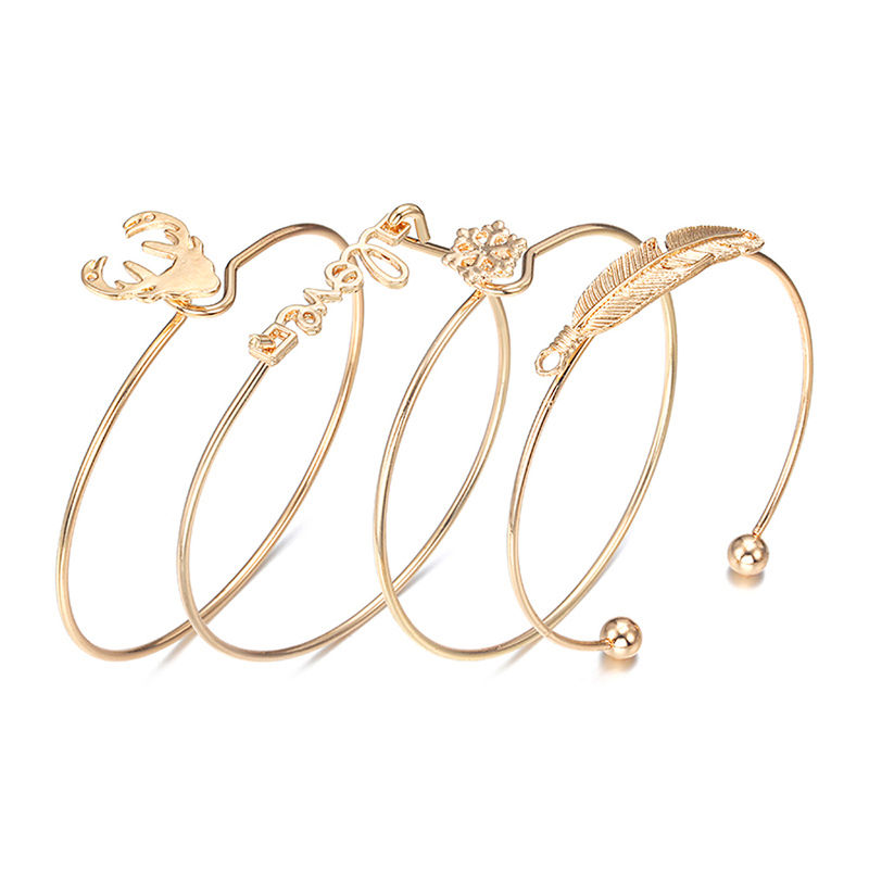 Jewels Galaxy Swamp Deer Floral Love & Petal Designs Gold Plated ...