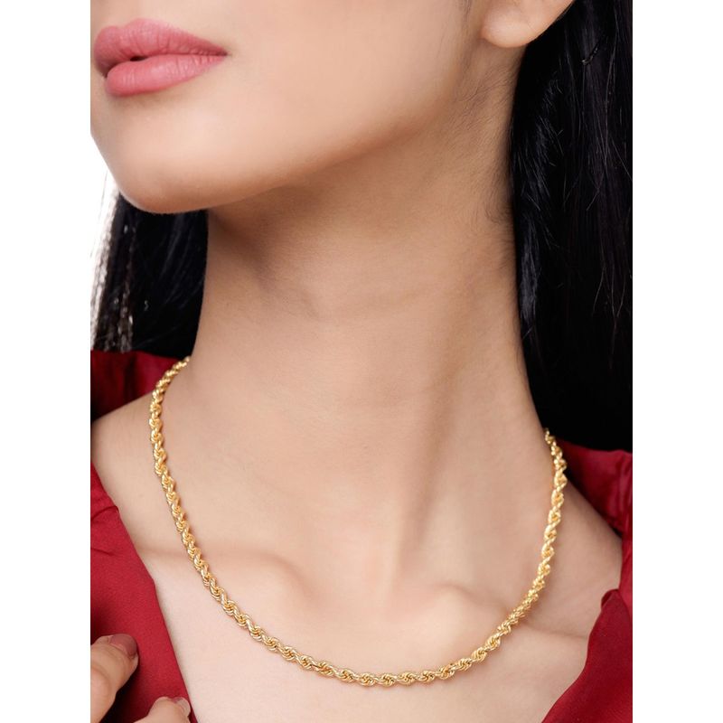 Buy Mitali Jain Rope Gold Chain Necklace Online