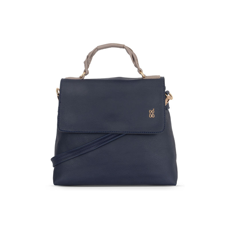 Buy Baggit Nebula Blue Small Satchel Handbag Online