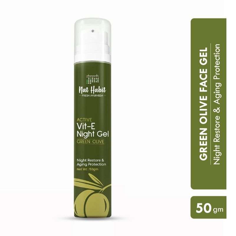 Buy Nat Habit Active Olive Night Vitamin E Face Gel Online
