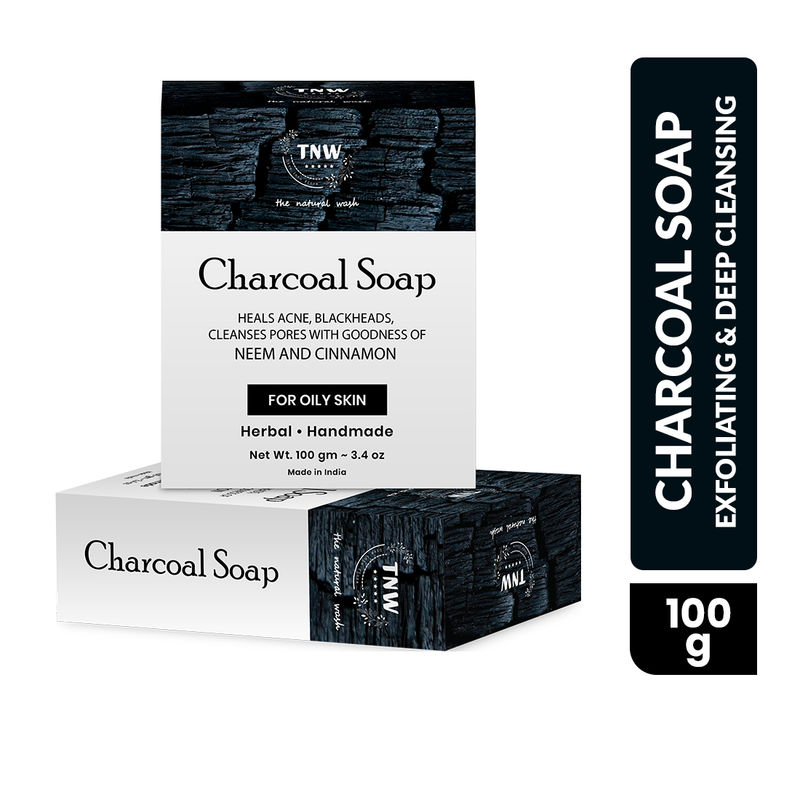 Buy TNW The Natural Wash Handmade Charcoal Bathing Soap For Acne and ...