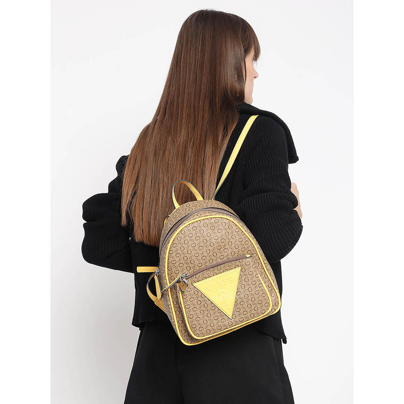 Buy Guess Brown Mocha Monogram Stansbury Backpack Online