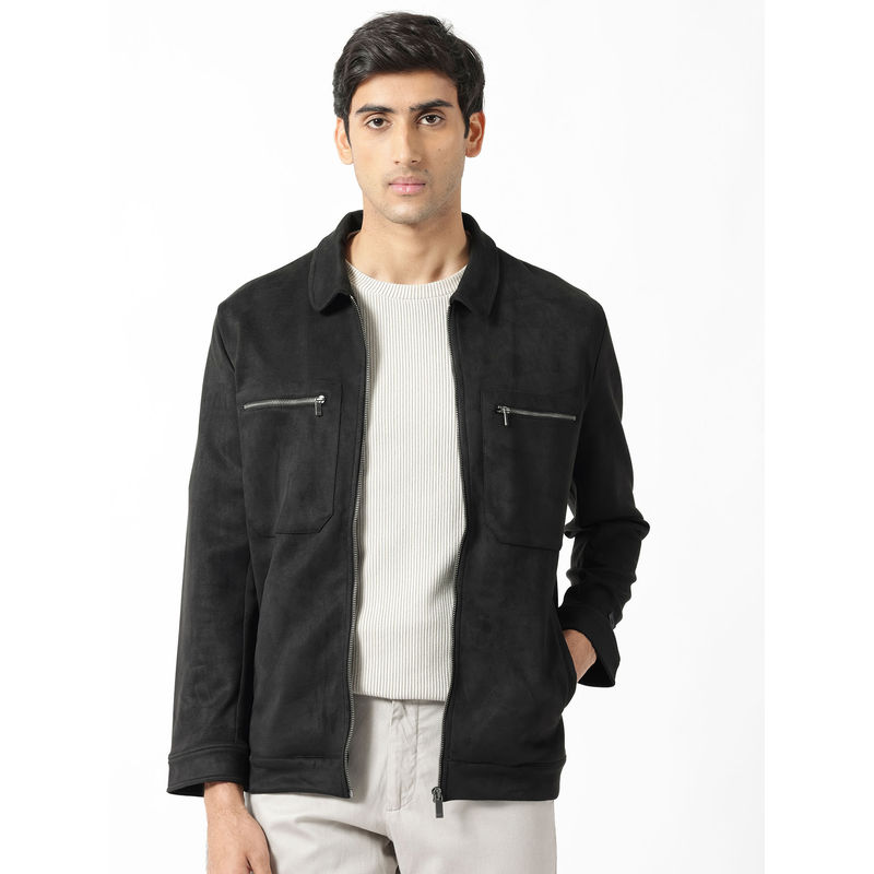 Buy Rare Rabbit Bax 1 Black Solid Jacket Online