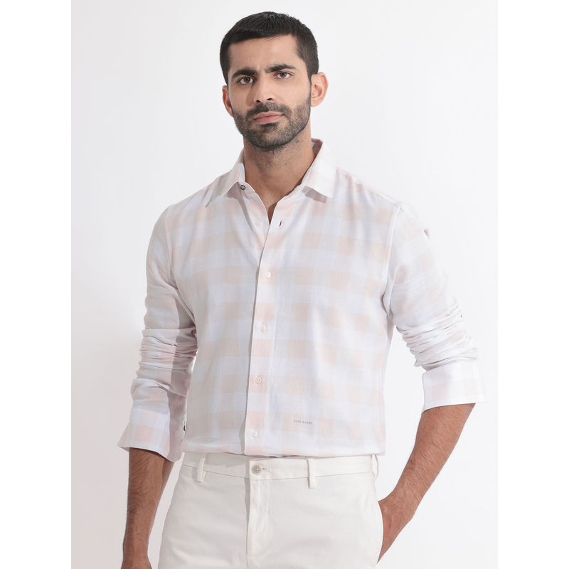 Buy Rare Rabbit Munich Pink Checks Shirt Online