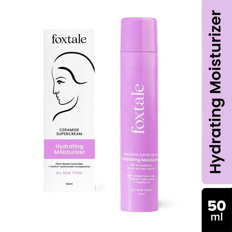 Buy Foxtale Hydrating Ceramide Supercream Moisturizer With Hyaluronic ...