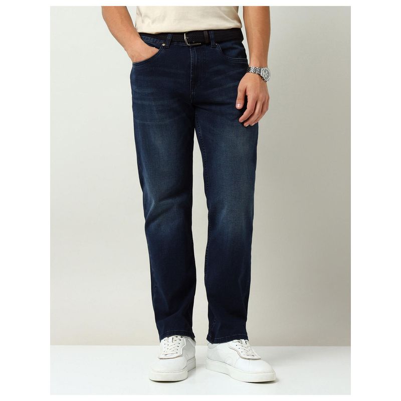 Buy AD By Arvind Mid Rise Blue Comfort Slim Fit Jeans Online