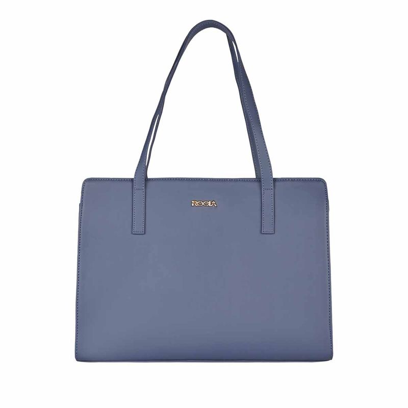 Buy ROCIA By Regal Blue Women Classic Medium Tote Bag Online