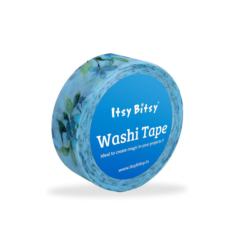 Buy Itsy Bitsy Washi Tape Blue Lily 15mm x 5Mtr 1 Roll Online