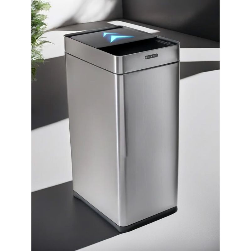Buy UMAI Stainless Steel Dustbin with Lid 42L Automatic Smart Sensor ...