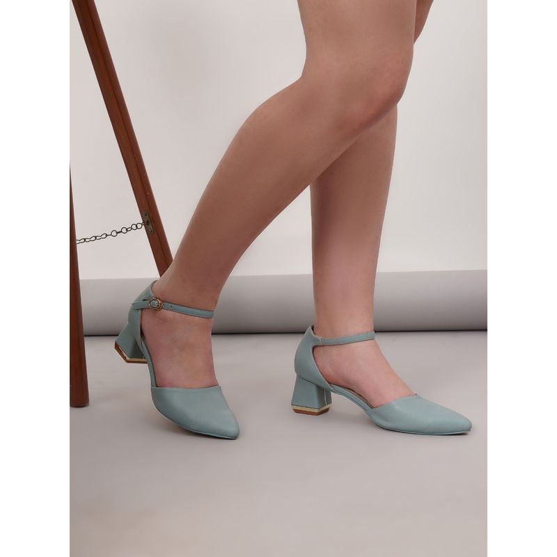 Buy Sherrif Shoes Blue Casual Pointed Toe Pumps Online