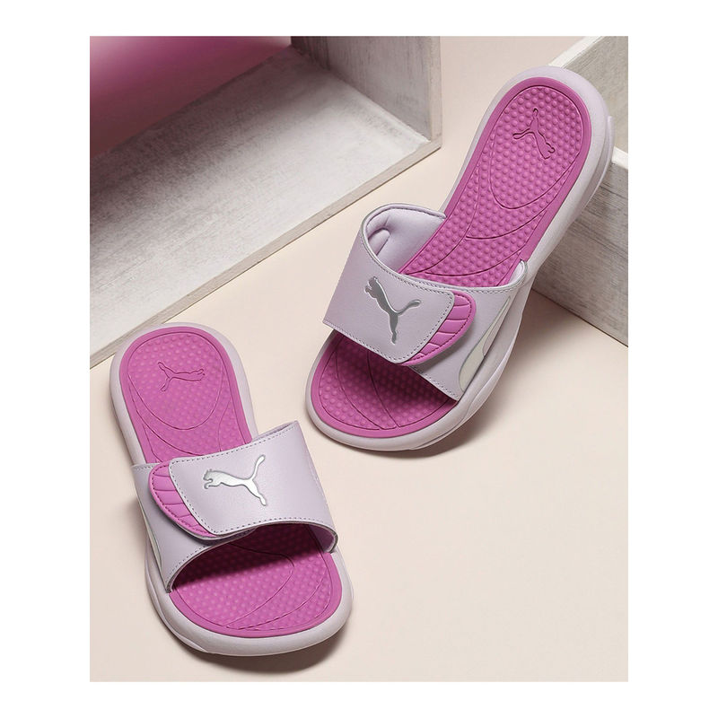 Buy Puma Royalcat Comfort Women Purple Sliders Online